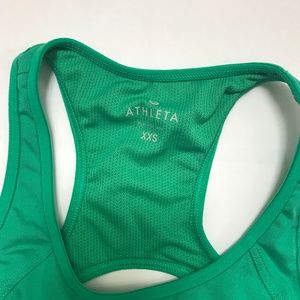 Athleta | Intimates & Sleepwear | Athleta Double Dare Green Sports Bra ...